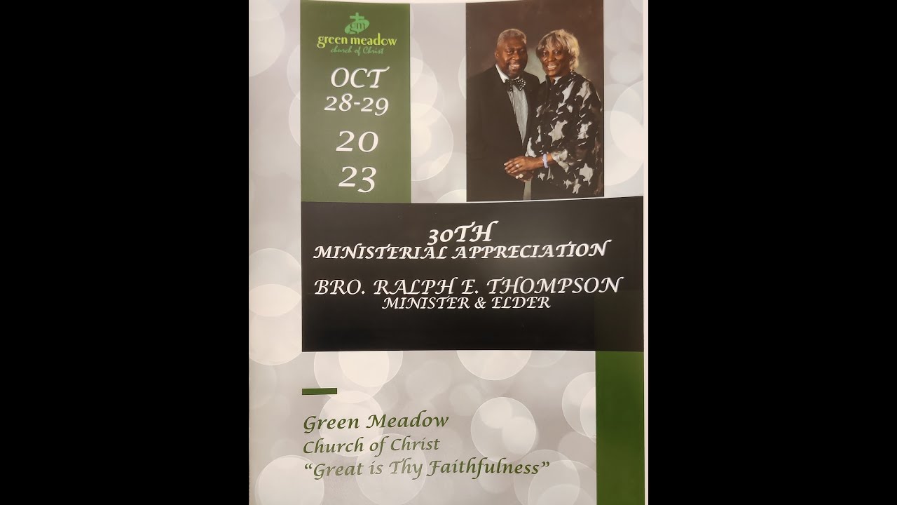 10-29-23| Bro. Anthony Booker | 30th Minister Appreciation Service ...