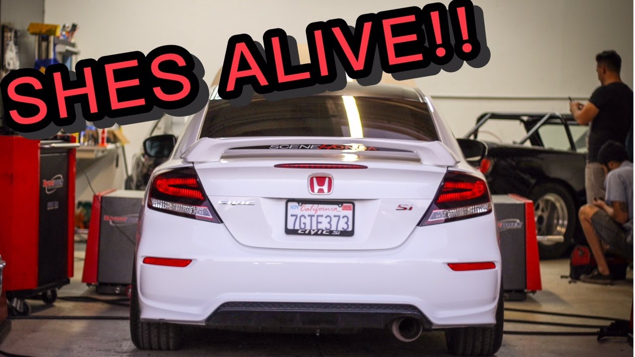 SUPERCHARGED 9THGEN CIVIC SI ON THE DYNO - YouTube
