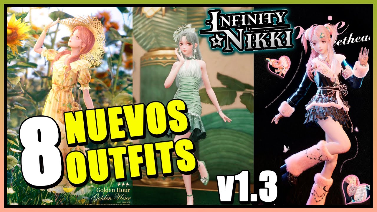 8 OUTFITS NUEVOS y GRATIS de la v1.3 💃Infinity Nikki - YouTube