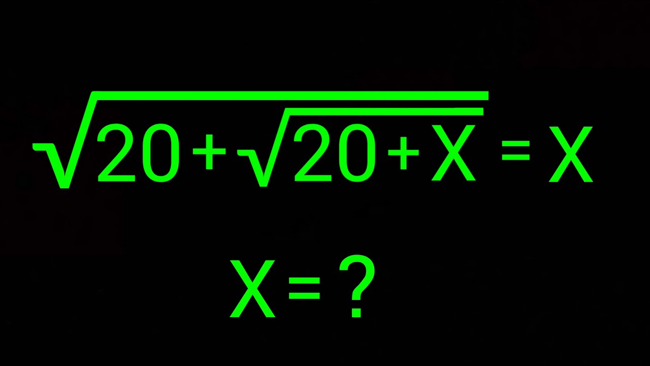 A Nice Algebra Equation | Math Olympiad Problem - YouTube
