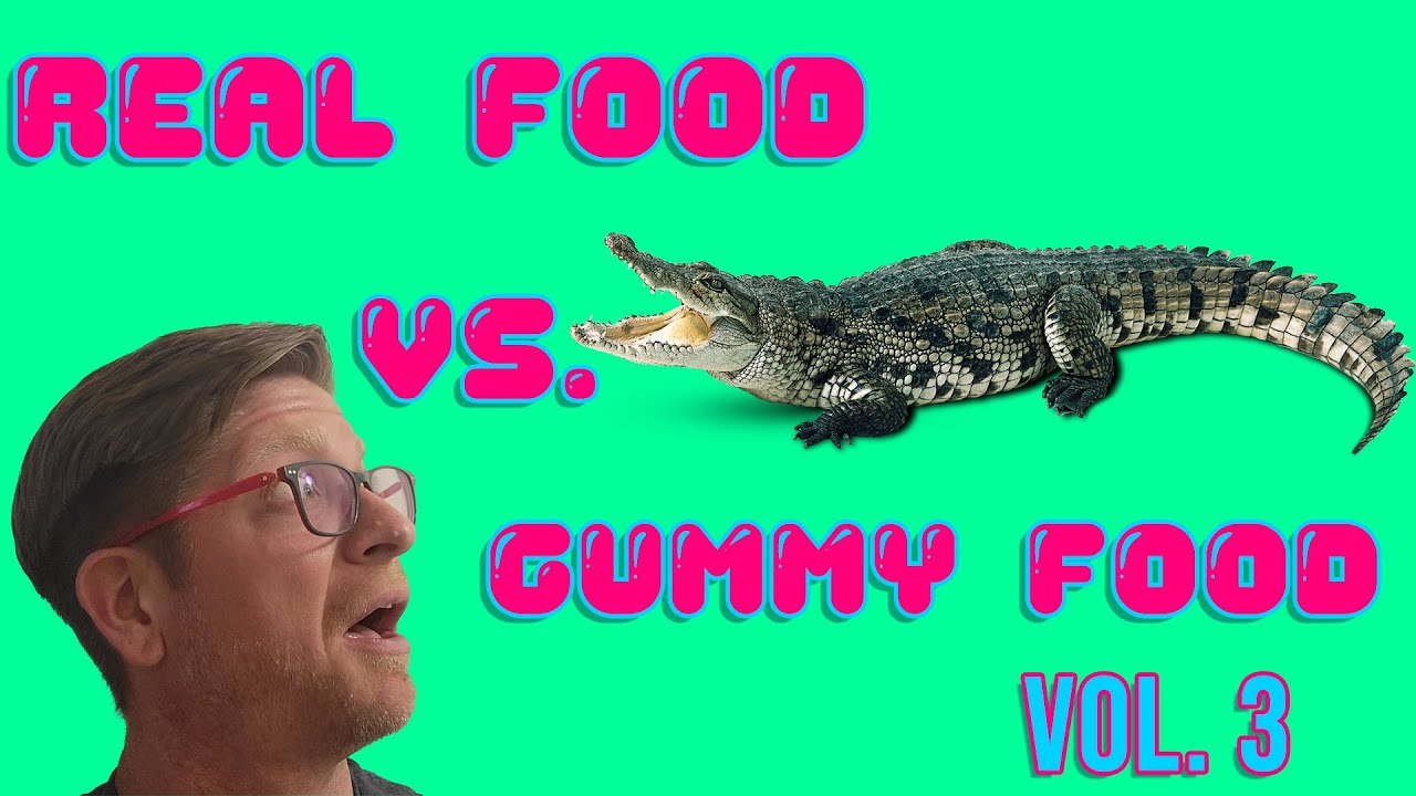 Real Food vs Gummy Food Challenge Vol. 3 - YouTube