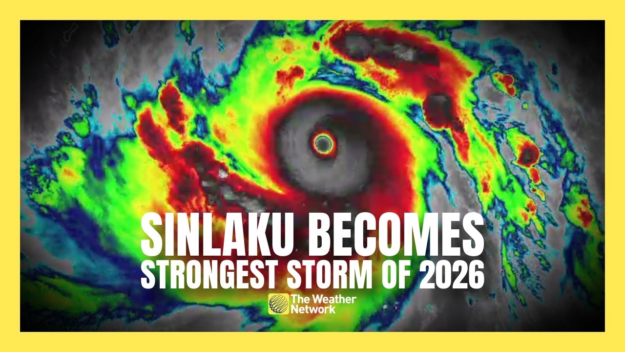 World's Strongest Storm of 2026: Super Typhoon Sinlaku | #typhoon - YouTube