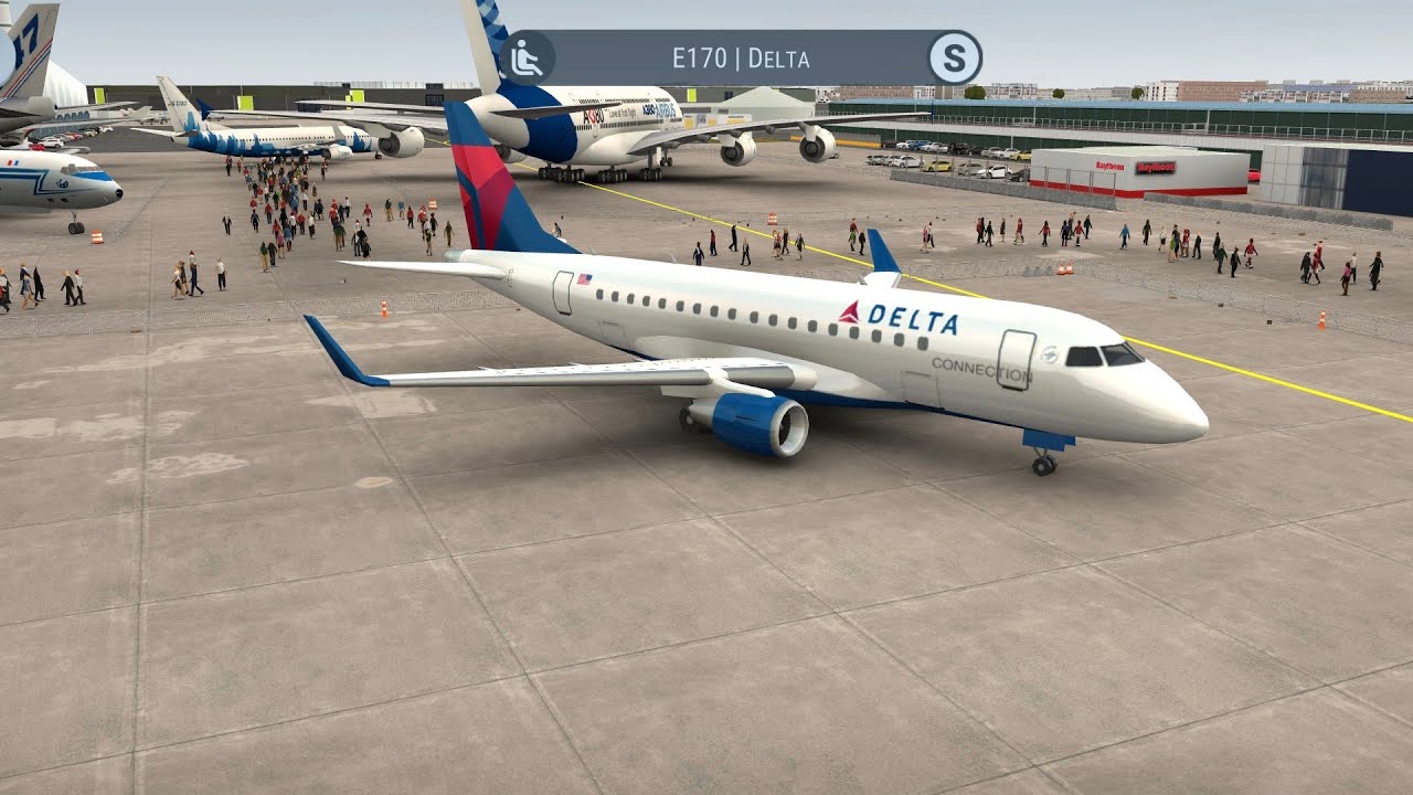 Airplane Handling | World Of Airport | Delta | E170 - YouTube