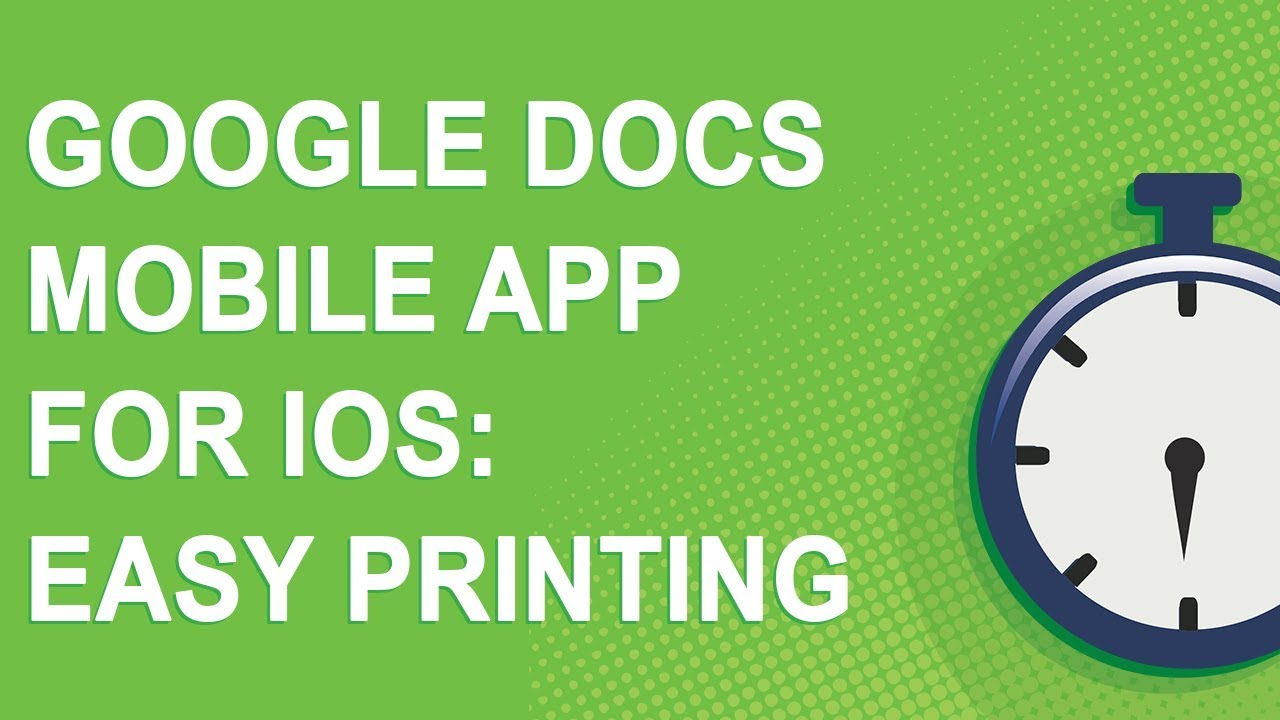 Google Docs Mobile App For IOS Easy Printing YouTube Google Docs Mobile App For IOS Easy Printing YouTube