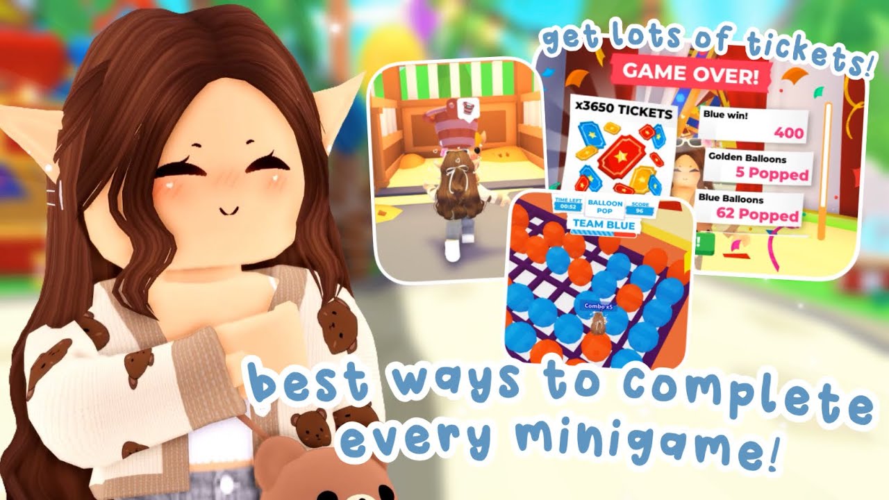 The BEST Ways To Complete EVERY MINIGAME In Adopt Me! 🤩 | Summerfest ...