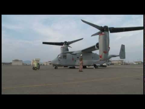 MV-22 Ospreys Land in Japan - Marine Medium Helicopter Squadron 265