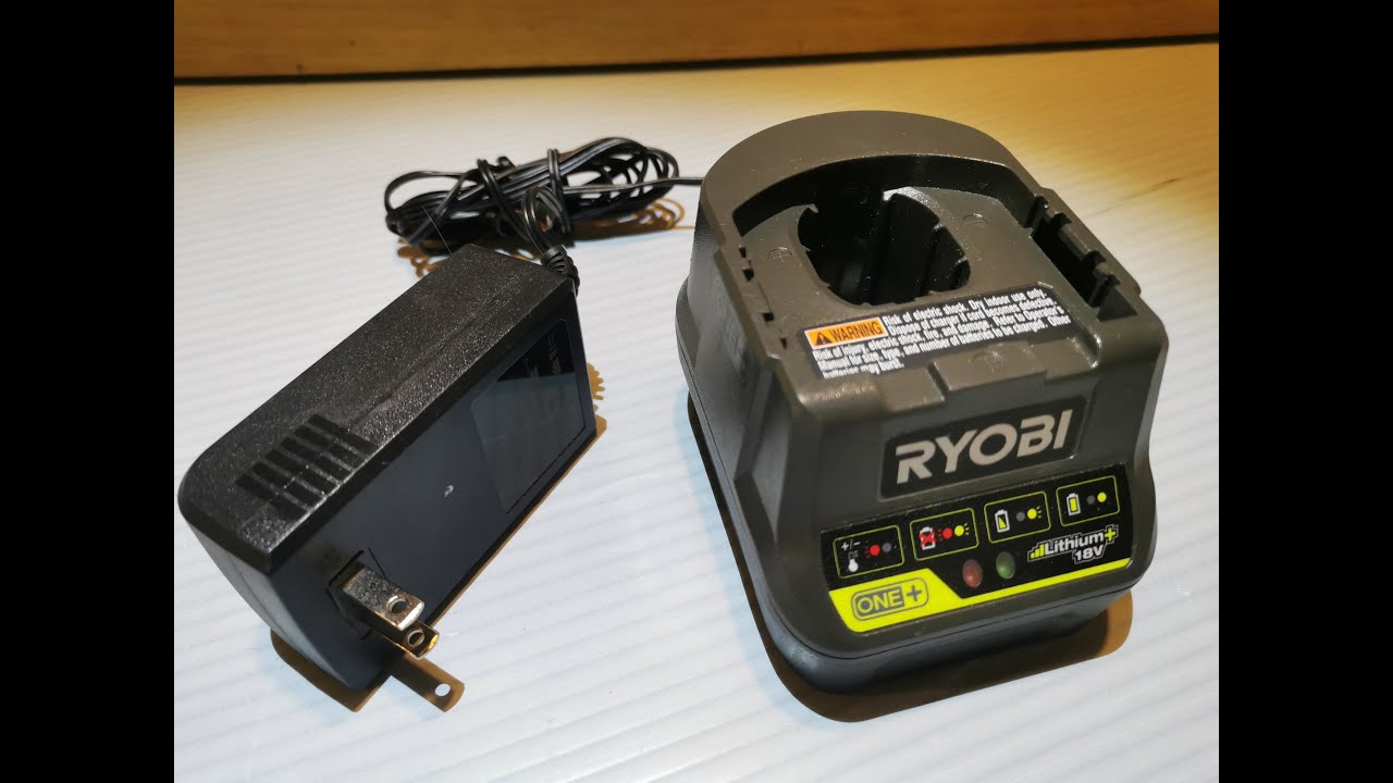 RYOBI P118B uno 18V + 18 voltios Li Ion Batería Cargador Original - YouTube