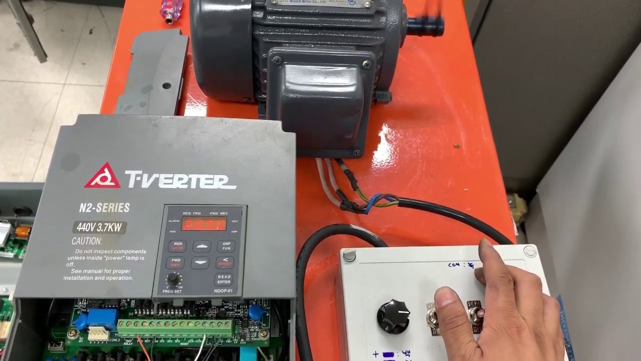 T-verter 티버터 인버터 N2-405-H3 작동불가 인버터 수리/동작테스트 영상 - YouTube