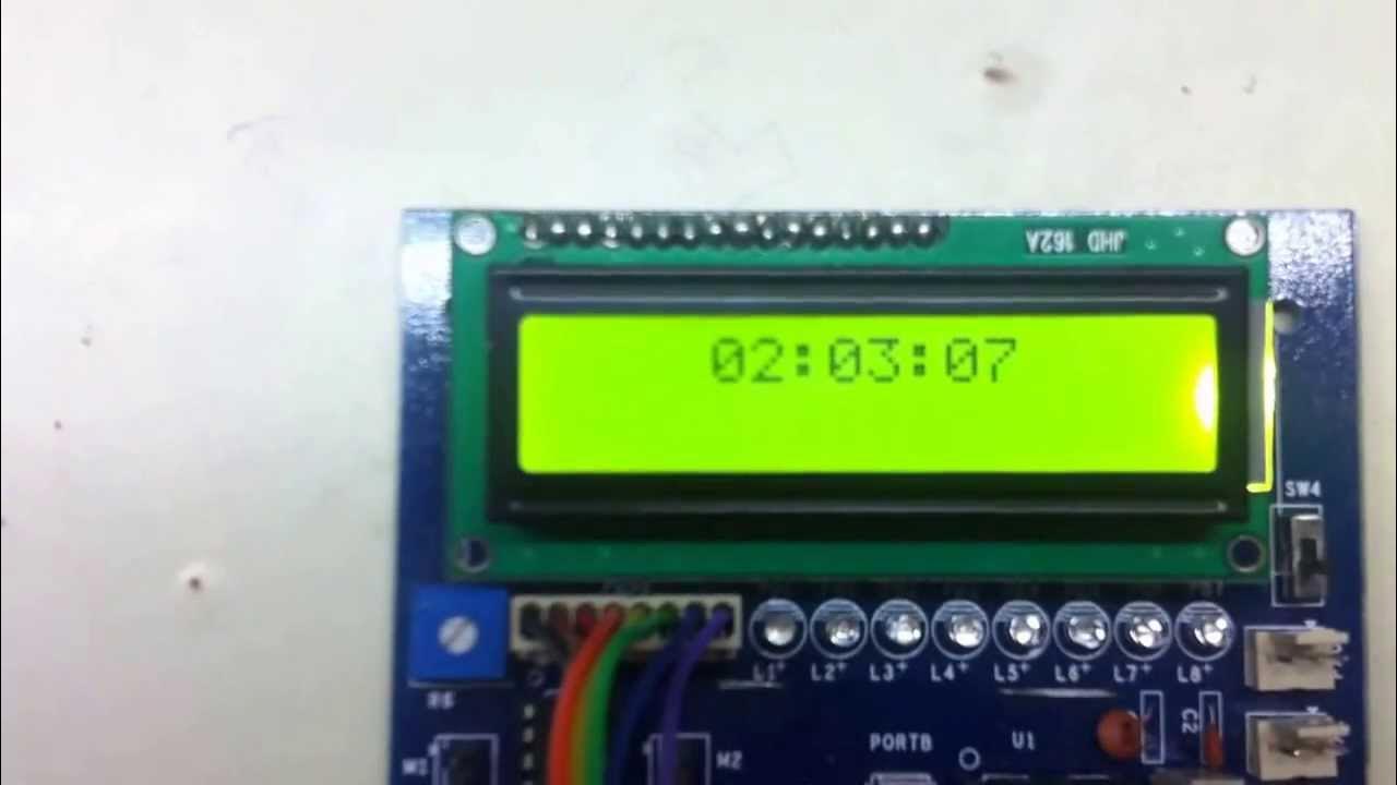 DIGITAL CLOCK USING INTERRUPT - YouTube