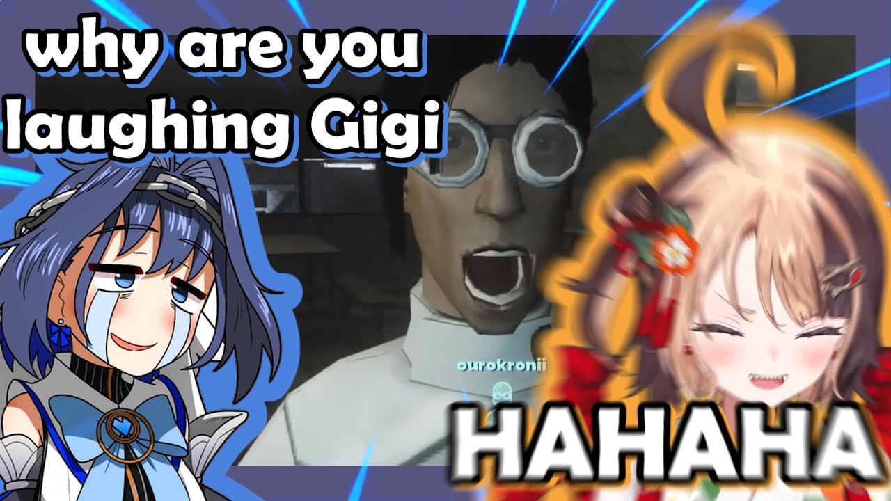 Gigi can't stop laughing at Kronii 💀 - YouTube