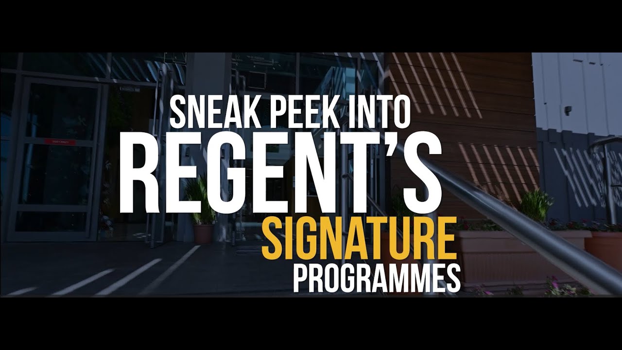 Sneak Peek into Regent's Signature Programmes - YouTube