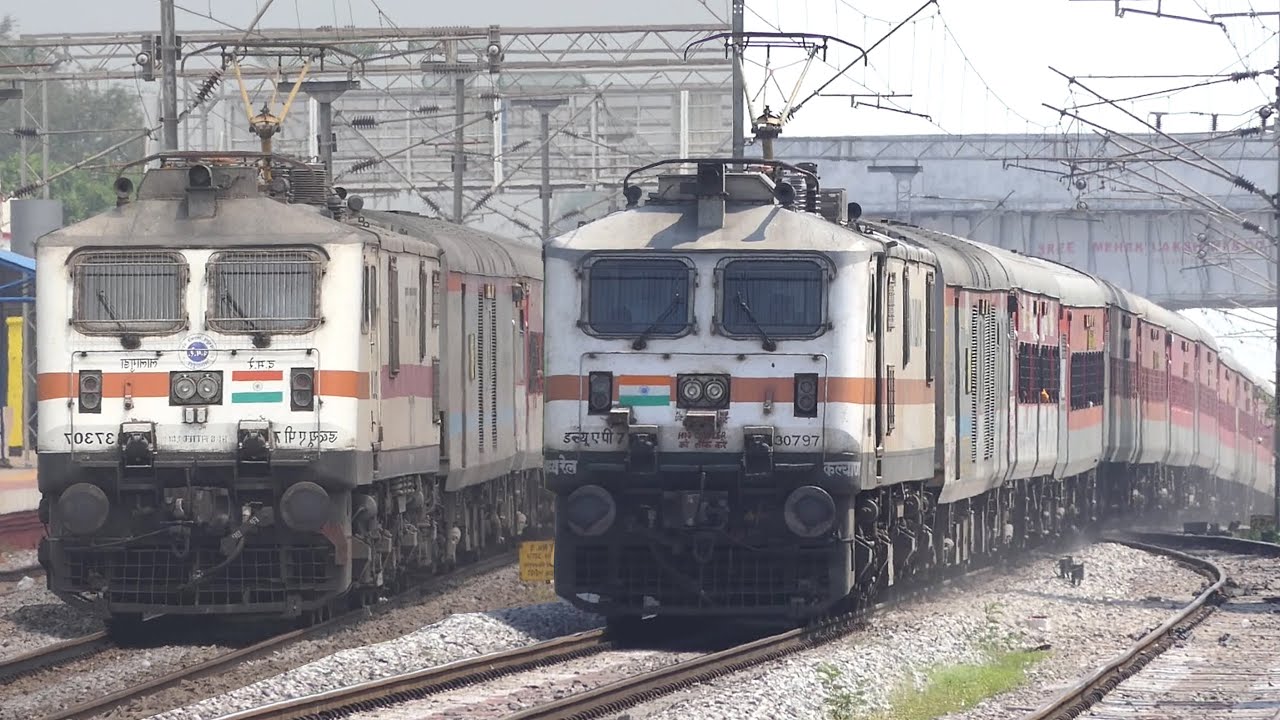 Sixteen High Speed Action Train Videos | Red LHB Trains | Rajdhani ...