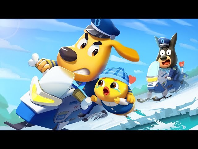 Dangerous Ice Playground | Safety Cartoon | Sheriff Labrador | Cartoon ...