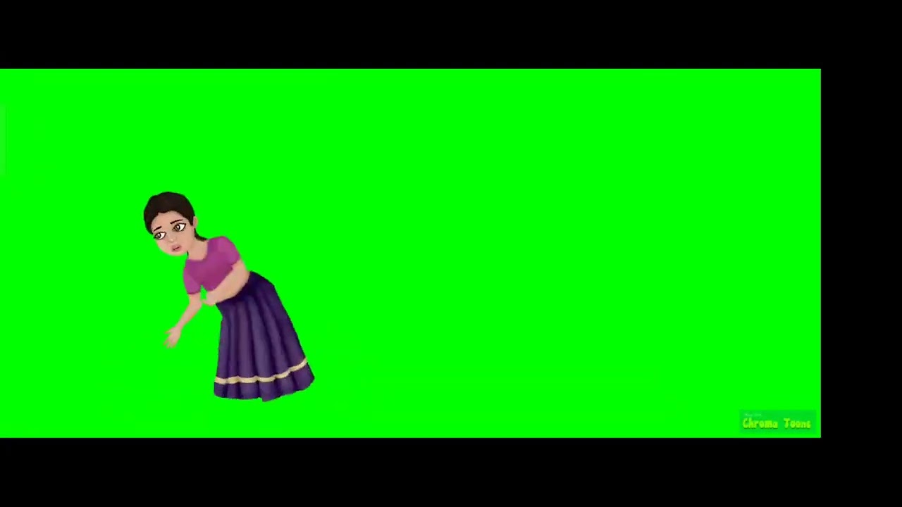 Green screen cartoon video / copyright free / Green Background ...