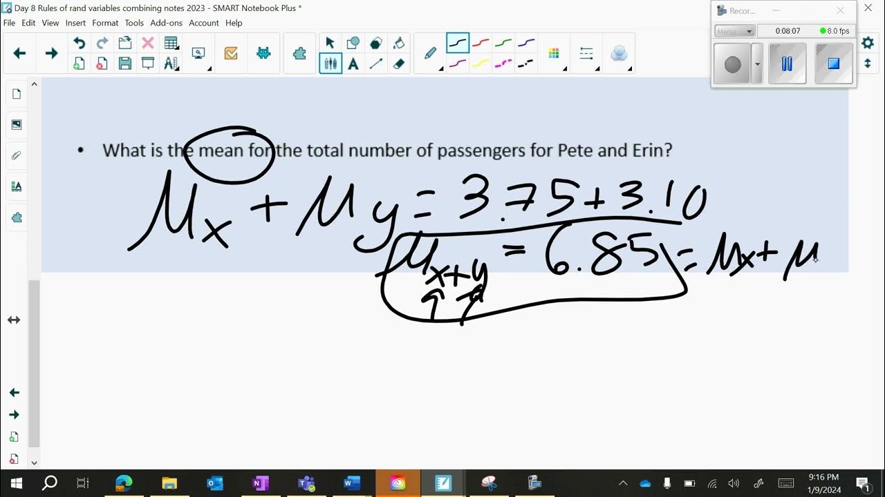 Rules of Combining Random Variables Video - YouTube