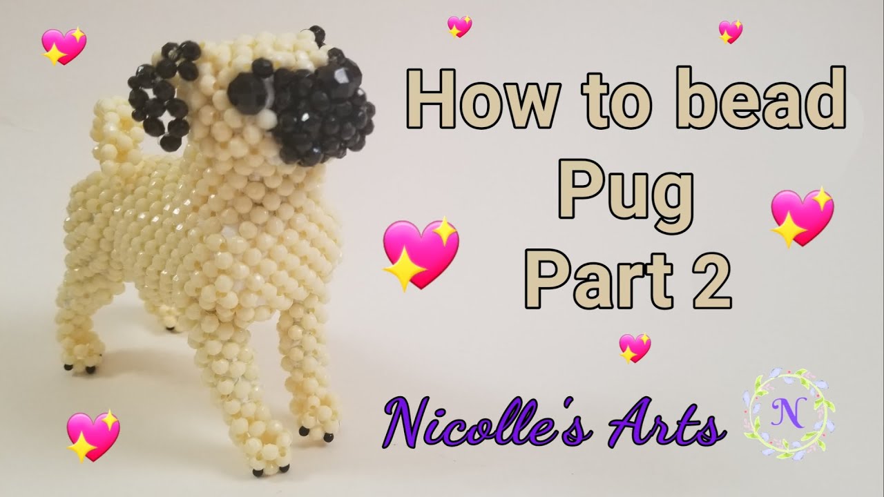 How to bead Pug part 2 - YouTube