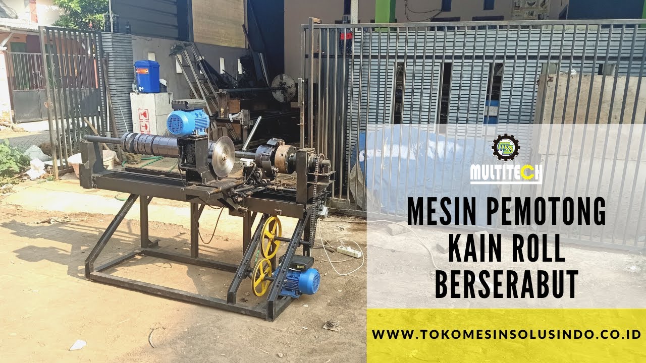 CARA MUDAH MEMOTONG KAIN ROLL AGAR TIDAK BERSERABUT | MESIN PEMOTONG ...