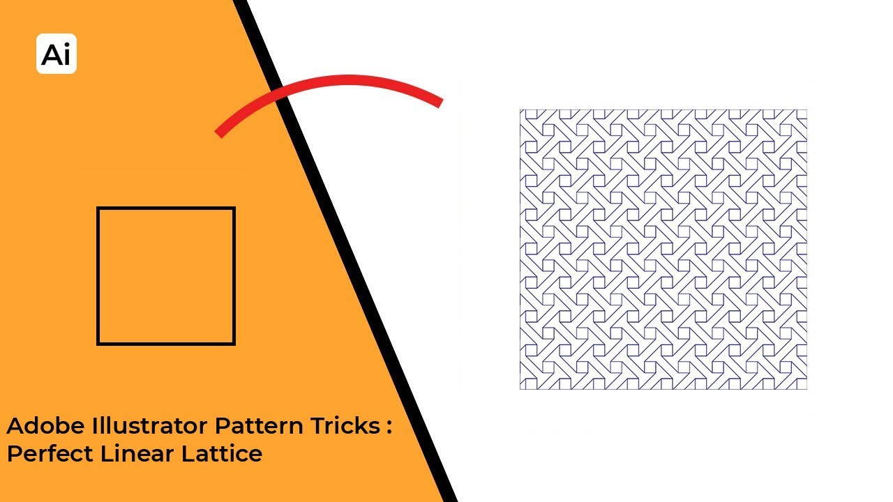 Adobe Illustrator Pattern Tricks: Perfect Linear Lattice - YouTube