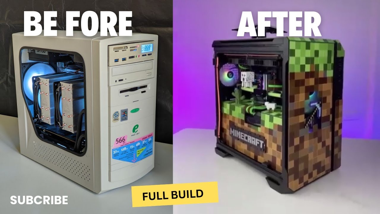 How to old PC case Minecraft Pc Build [Modding PC] PC main Asus Intel ...
