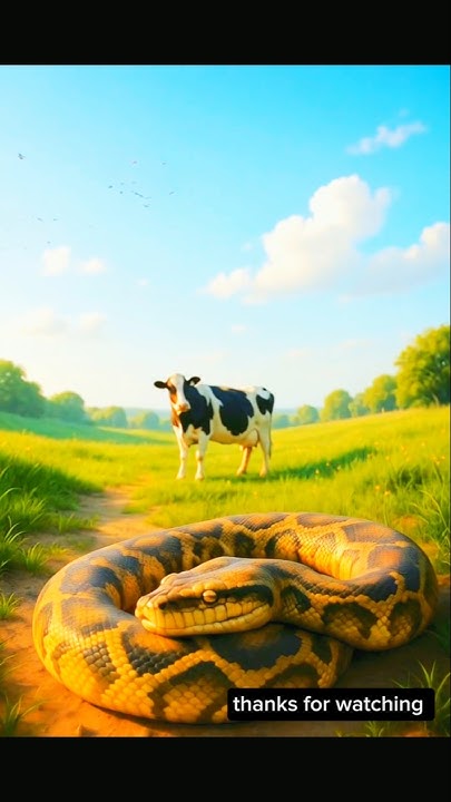 "Cow vs Snake - Nature's Unexpected Encounter!"#facts #ai # ...