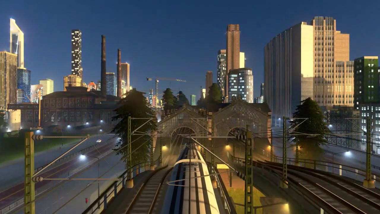 [Cities Skylines] Train Ride into city centre! - YouTube