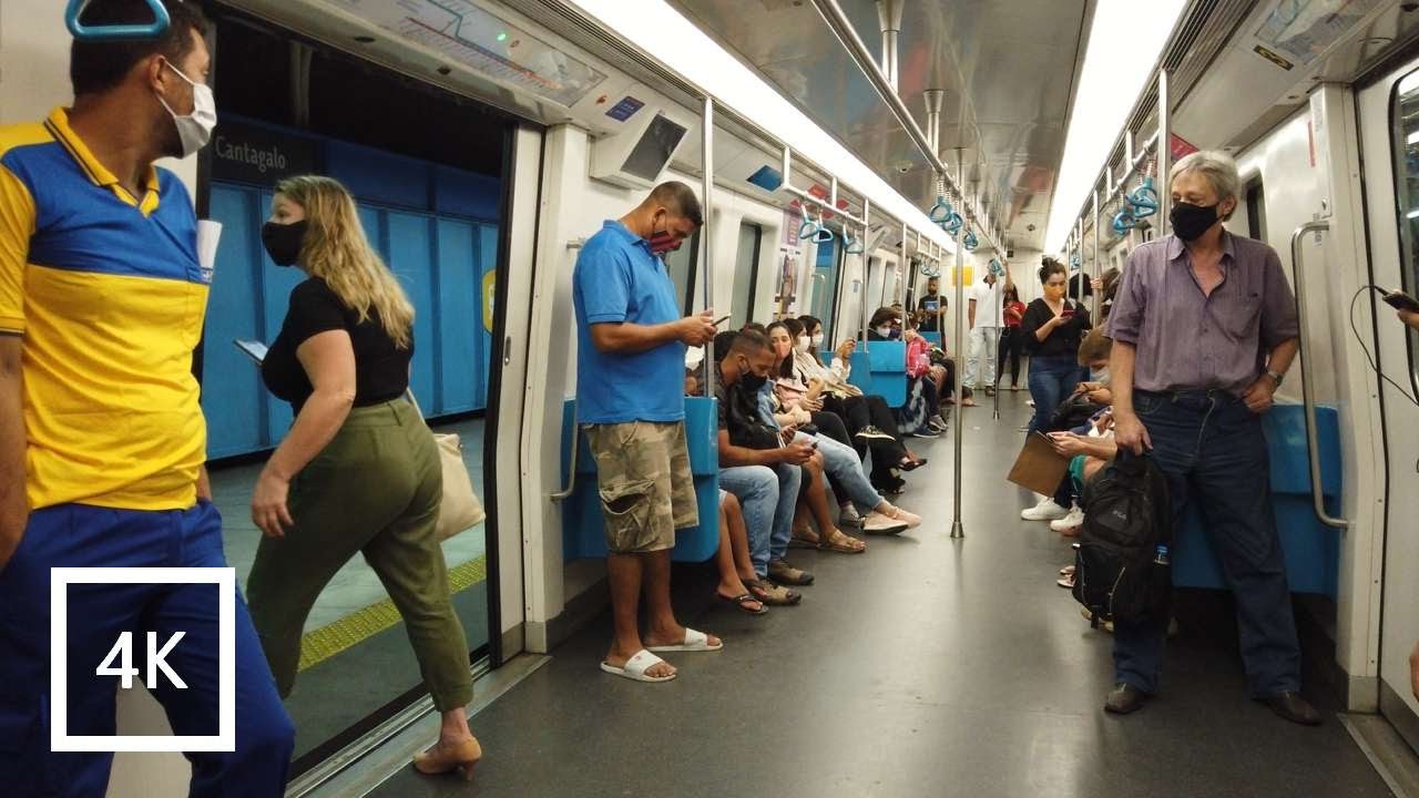 Walking in Rio Subway Station (4K 60fps) - YouTube