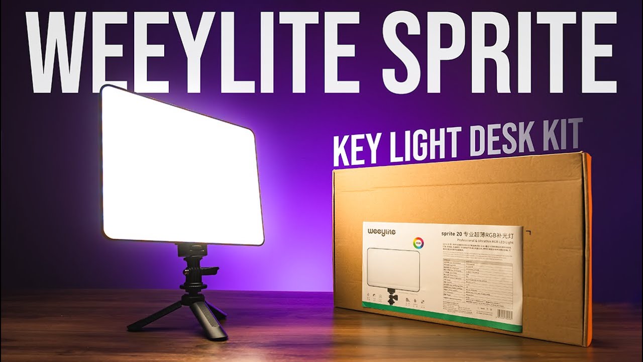 Weeylite Sprite RGB LED Desk Mount Key Light Kit - YouTube