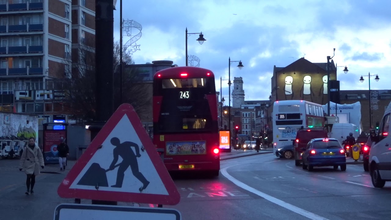 Arriva London: Wood Green bound B5LH/Gemini3 HV353 Rt.243 at Shoreditch ...