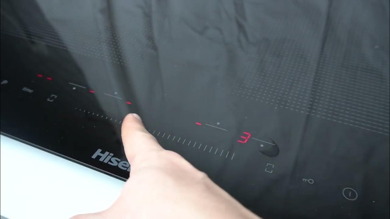 HISENSE I6443C select and turn on heating area - YouTube