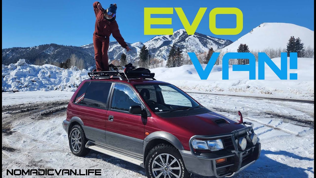 EVO Van Walk-around! (Mitsubishi RVR X3) #vanlife #imported - YouTube