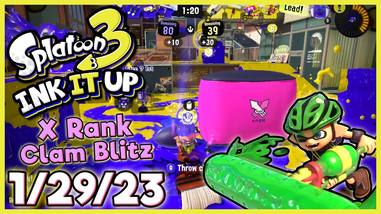 Splatoon 3 - Ink It Up! 1/29/23! Hangin' on by a Squid! - YouTube