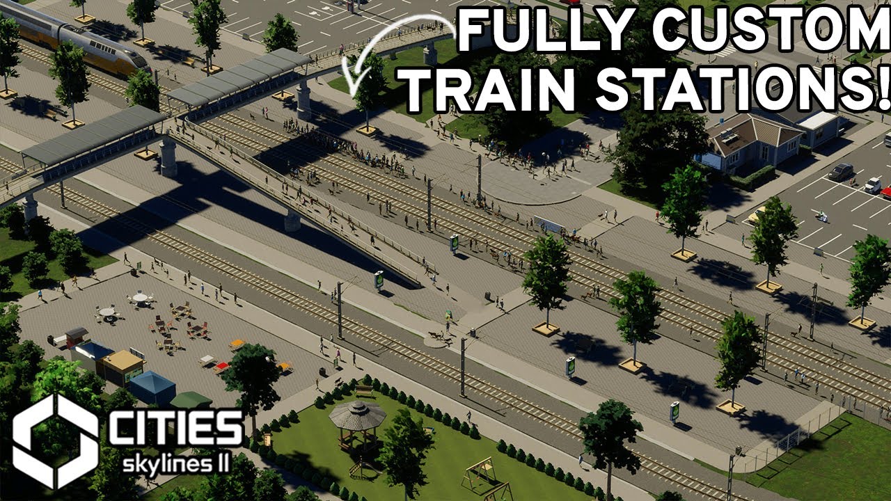 How To Build Fully CUSTOM Train Stations In Cities 2! | Egginburgh ...