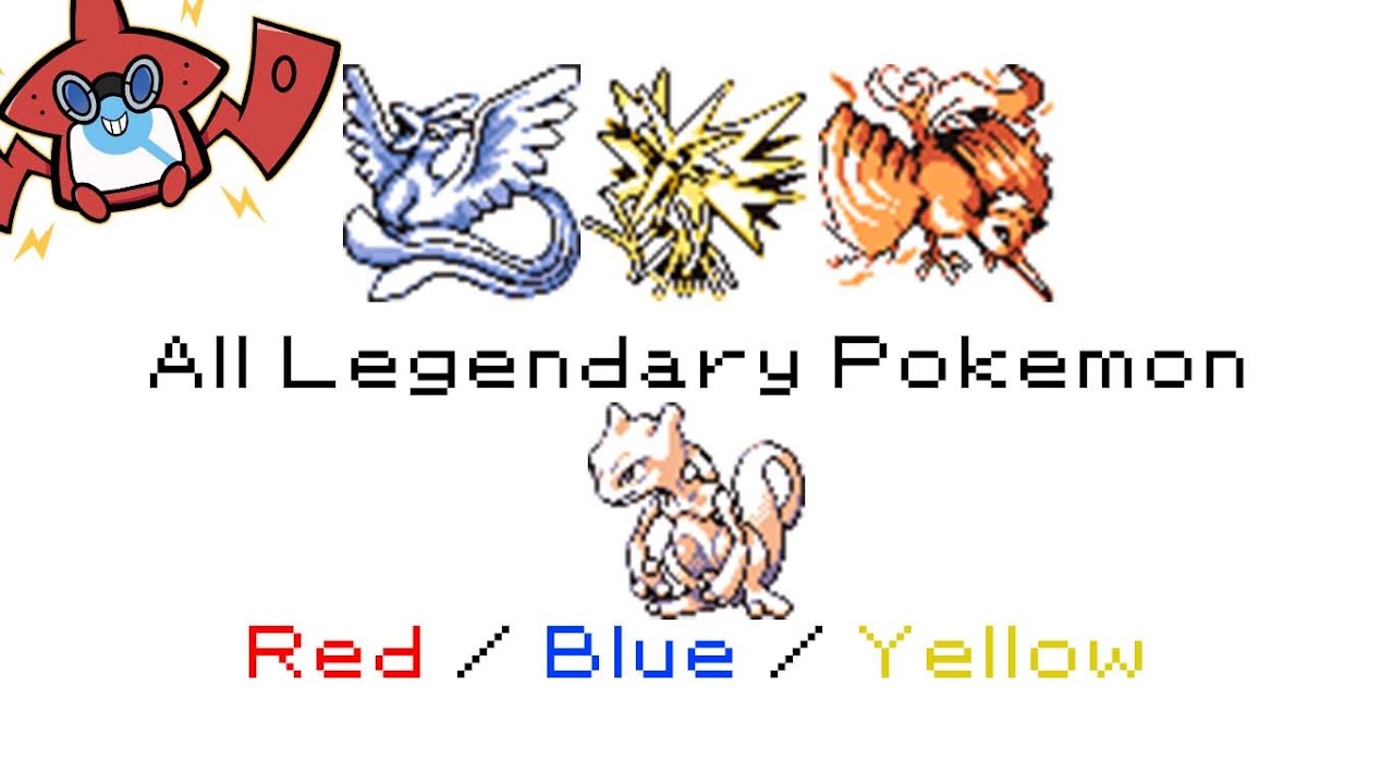 How to get all Legendary Pokemon in Pokemon Red/Blue/Yellow - YouTube