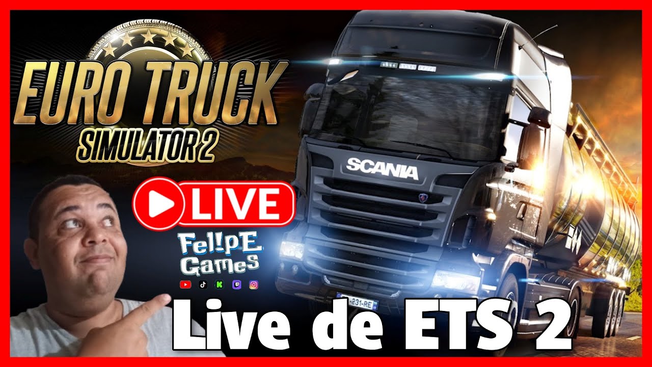 🚛 LIVE ETS 2 AGORA! | Dirigindo do Nada ao Caos 😂 | Gameplay Relax ...