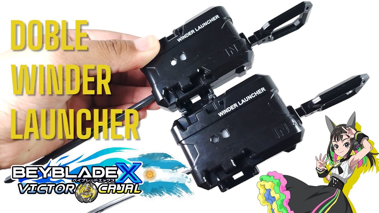 BEY TUTORIAL DOBLE WINDER LAUNCHER FLAME! COMO HACER UN DOBLE LANZADOR ...