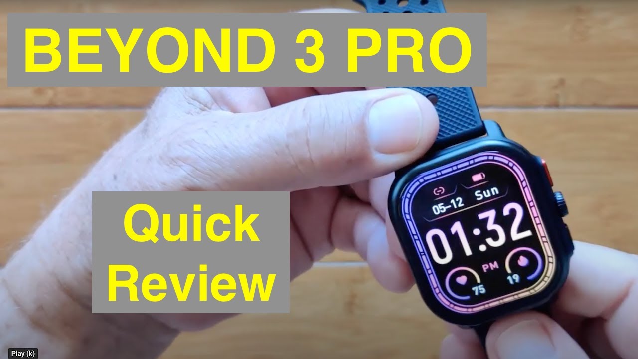 ZEBLAZE Beyond 3 PRO GPS Apple Watch Shaped AMOLED Always-On BT Call ...