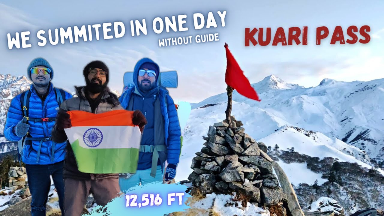 Completed Kuari Pass Summit in 1 Day || 2 Jan, 2022 || Winter Trek ...
