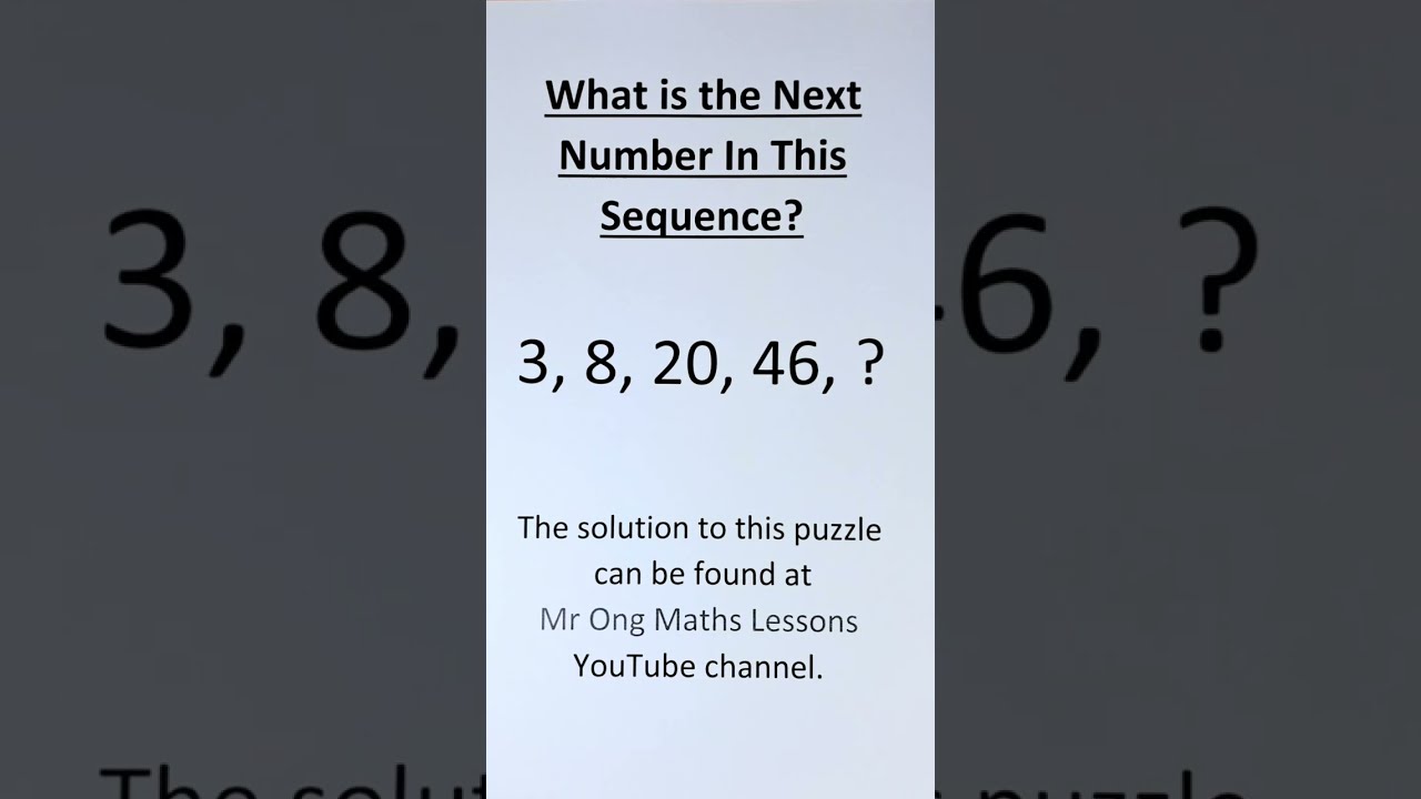 What Is The Next Number In This Sequence YouTube What Is The Next Number In This Sequence YouTube