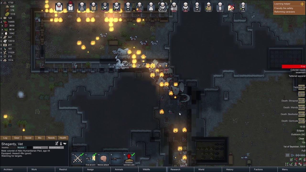 Rimworld 1.0: Ship-reactor 15 day countdown - YouTube