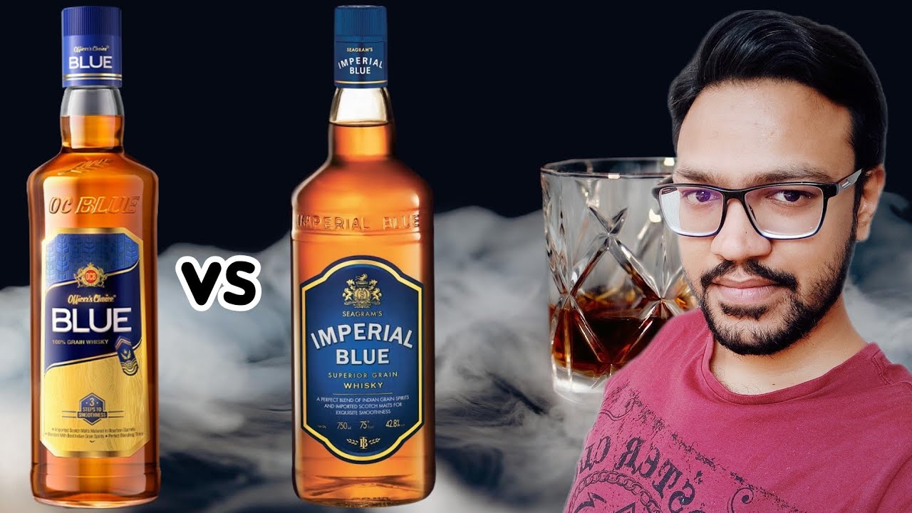 Imperial Blue (IB) Vs OC Blue Officers Choice Blue Whisky Review ...