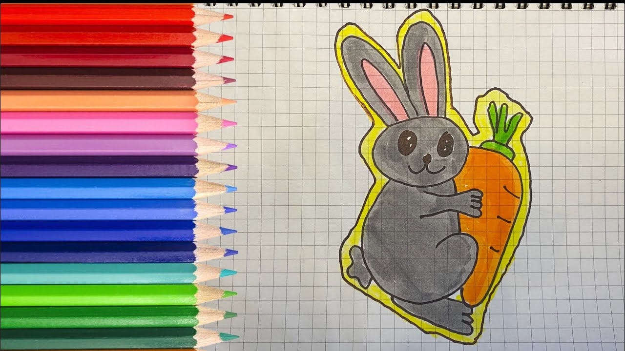 How to draw a cute rabbit | rabbit drawimg | easy rabbit drawing for ...