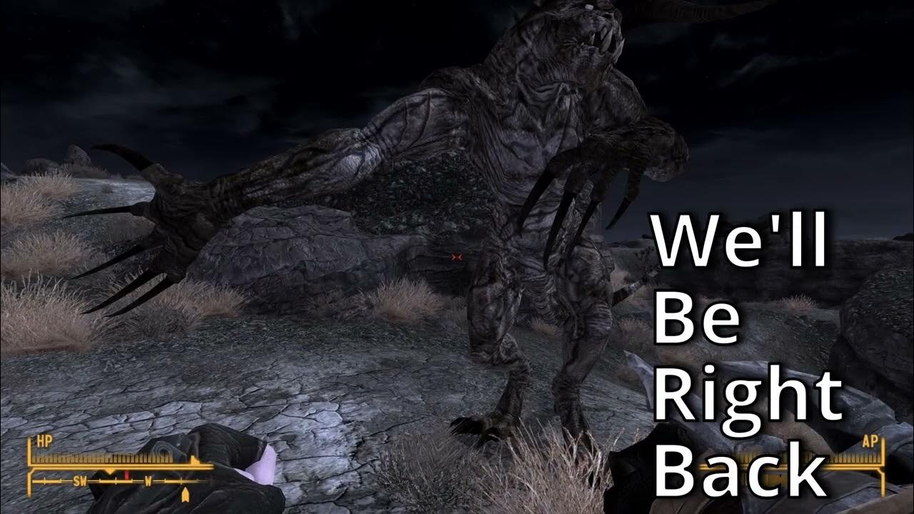 Meeting A Deathclaw In New Vegas For The First Time Full Screen