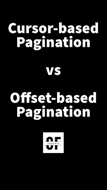 🚀 Cursor-Based vs Offset-Based Pagination Explained 📚 - YouTube