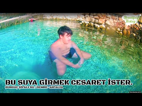 💦 Bu Suya Girmek Cesaret İster! ❄️ Burguç Şifalı Su ile Şifa Dolu Bir Deneyim 😱🌿 | Demre
