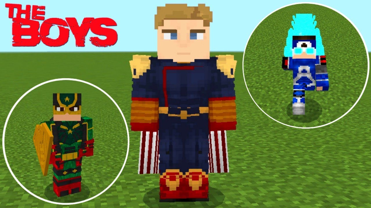 MELHOR ADDON DE THE BOYS PARA MINECRAFT PE! - YouTube