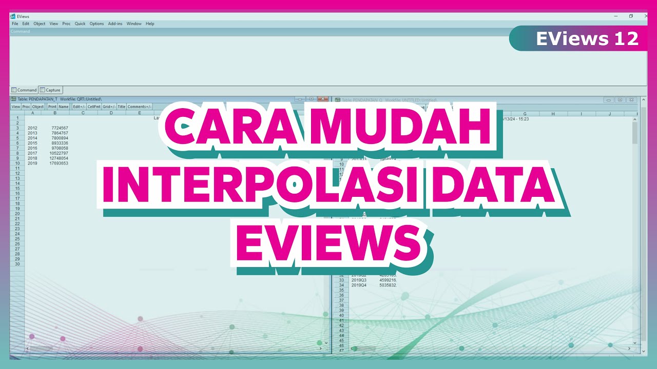 INTERPOLASI DATA DI EVIEWS - MERUBAH DATA TAHUNAN MENJADI BULANAN ATAU ...