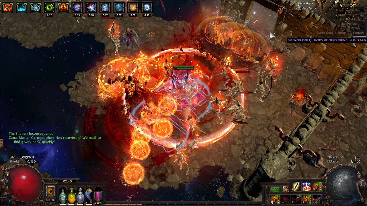 Path of Exile [3.2] POE/ST/Shaper kill with Pen, Zerphi - YouTube