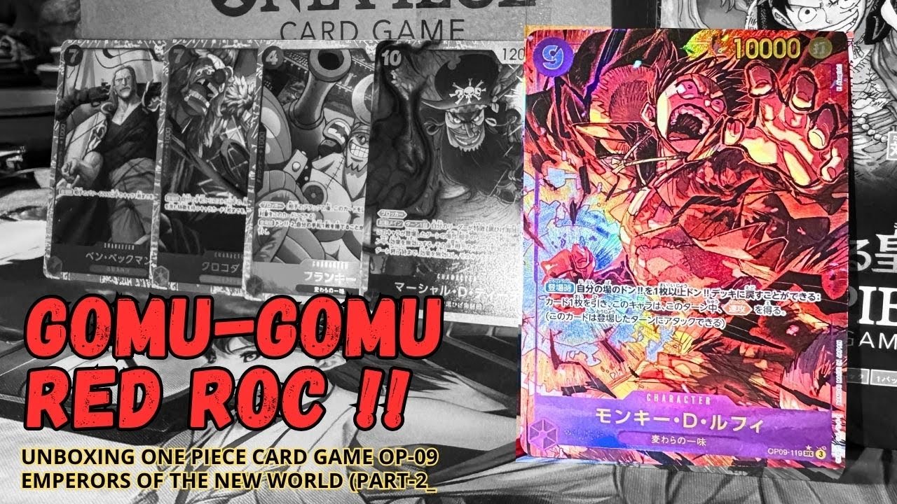 2ND BOX !! YONKOU LUFFY WITH RED ROC IS HERE !! UNBOXING ONE PIECE CARD ...