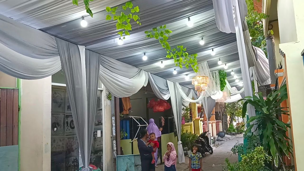 PASANG TENDA HAJATAN DI GANG SEMPIT SURABAYA - HD PUTRA TENDA KRIAN ...