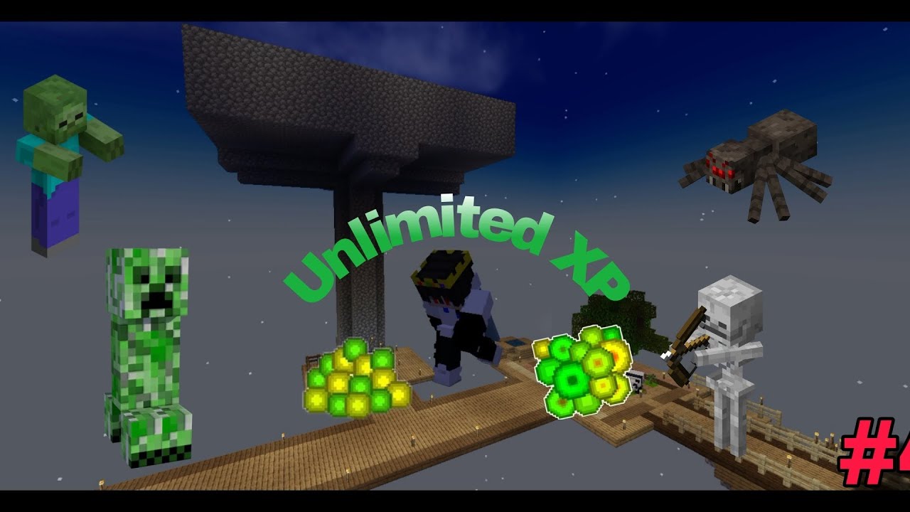 Finally ! I am complete my XP farm in Minecraft One block world. #4 ...